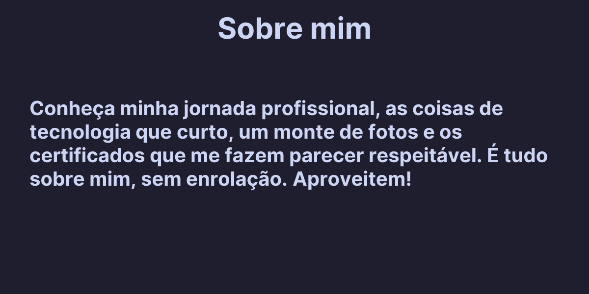 Sobre mim • Gabriel Rosa